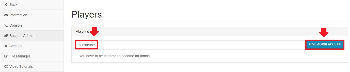 How To Become An Admin On Your Minecraft Server - ScalaCube